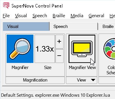 3. Magnifier: Magnifier Views | Dolphin Computer Access